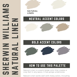 Natural Linen Sherwin Williams Whole Home Color Palette - Interior ...