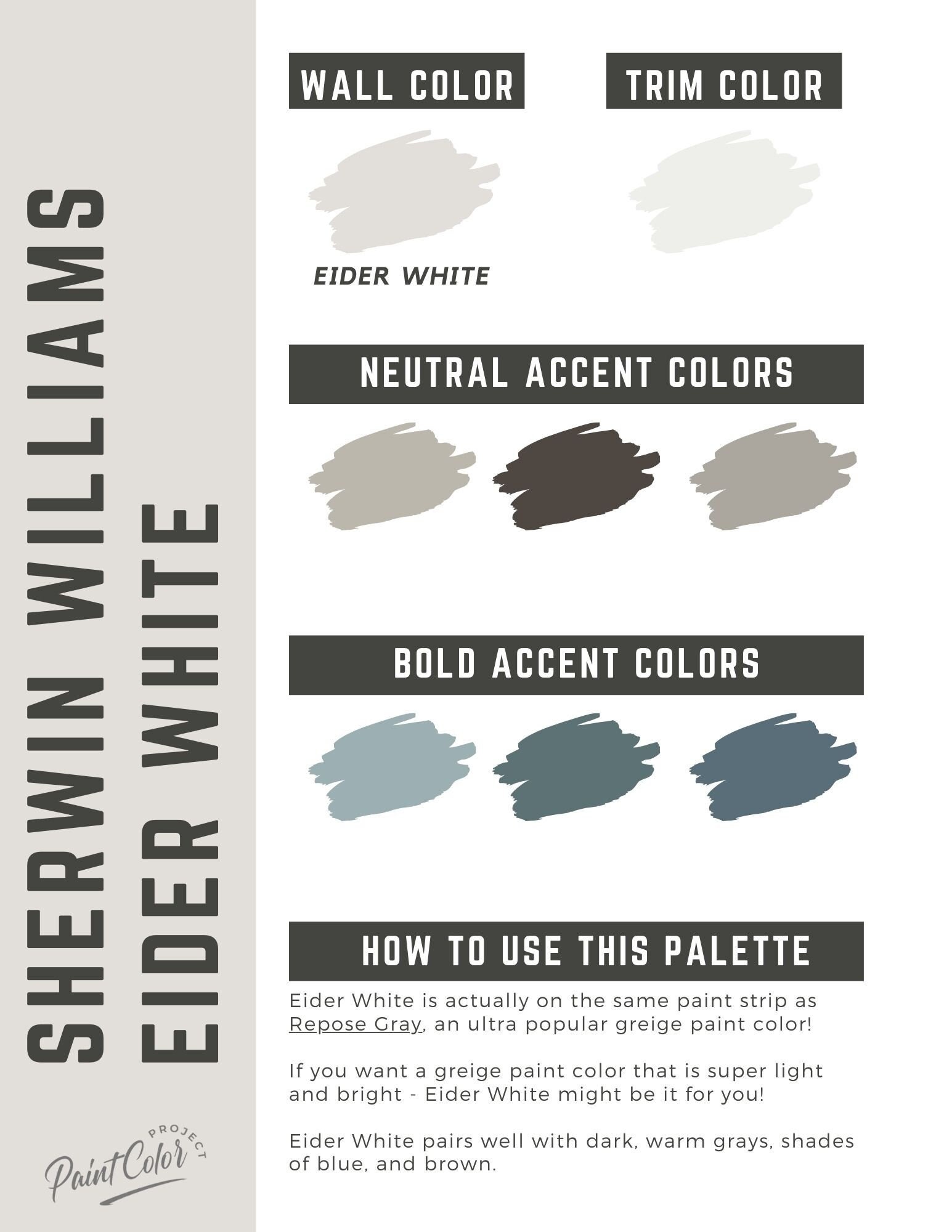 Eider White Sherwin Williams Whole Home Color Palette - Interior Paint ... Eider White Sherwin Williams Whole Home Color Palette - Interior Paint ...