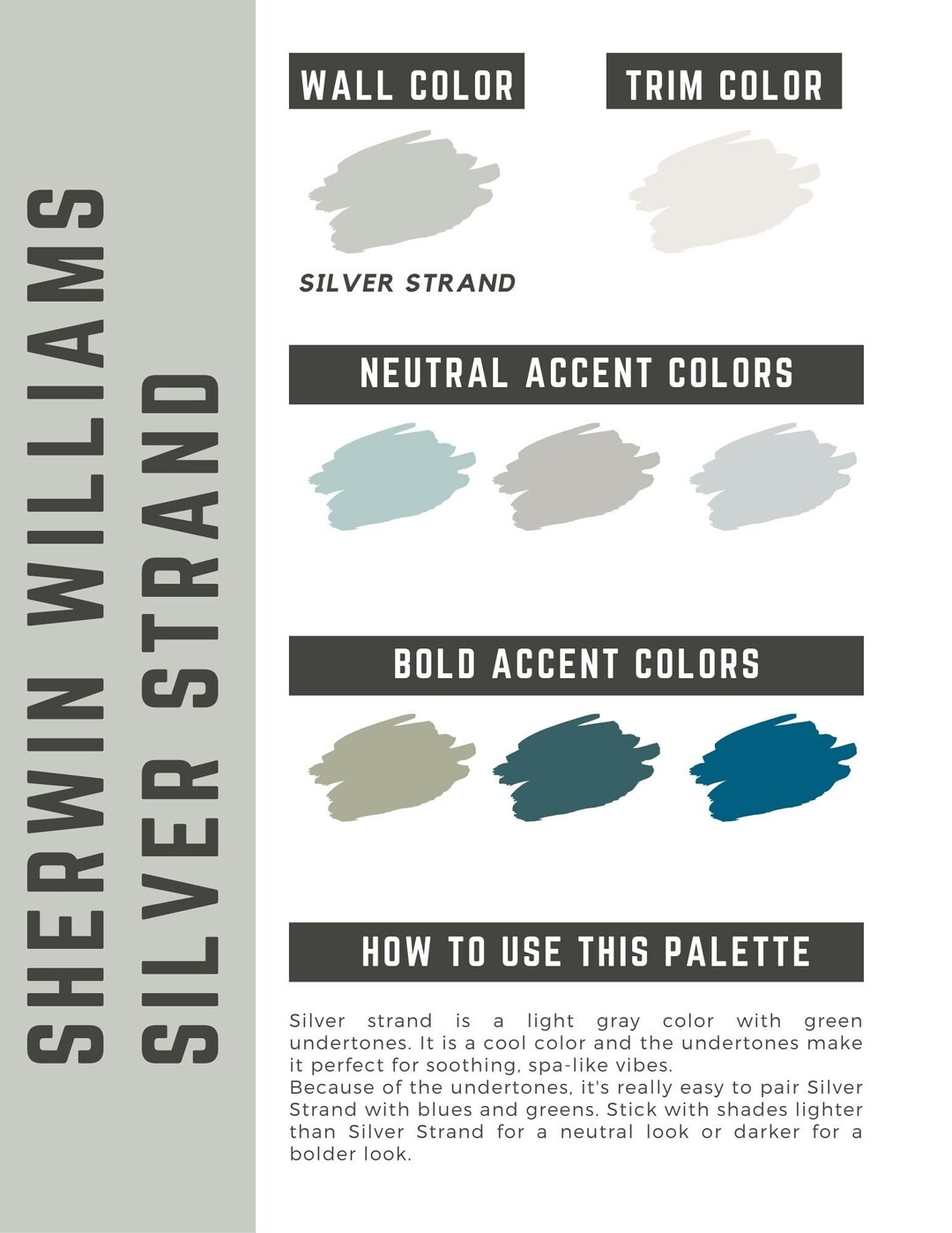 Silver Strand Sherwin Williams Whole Home Color Palette - Interior ...