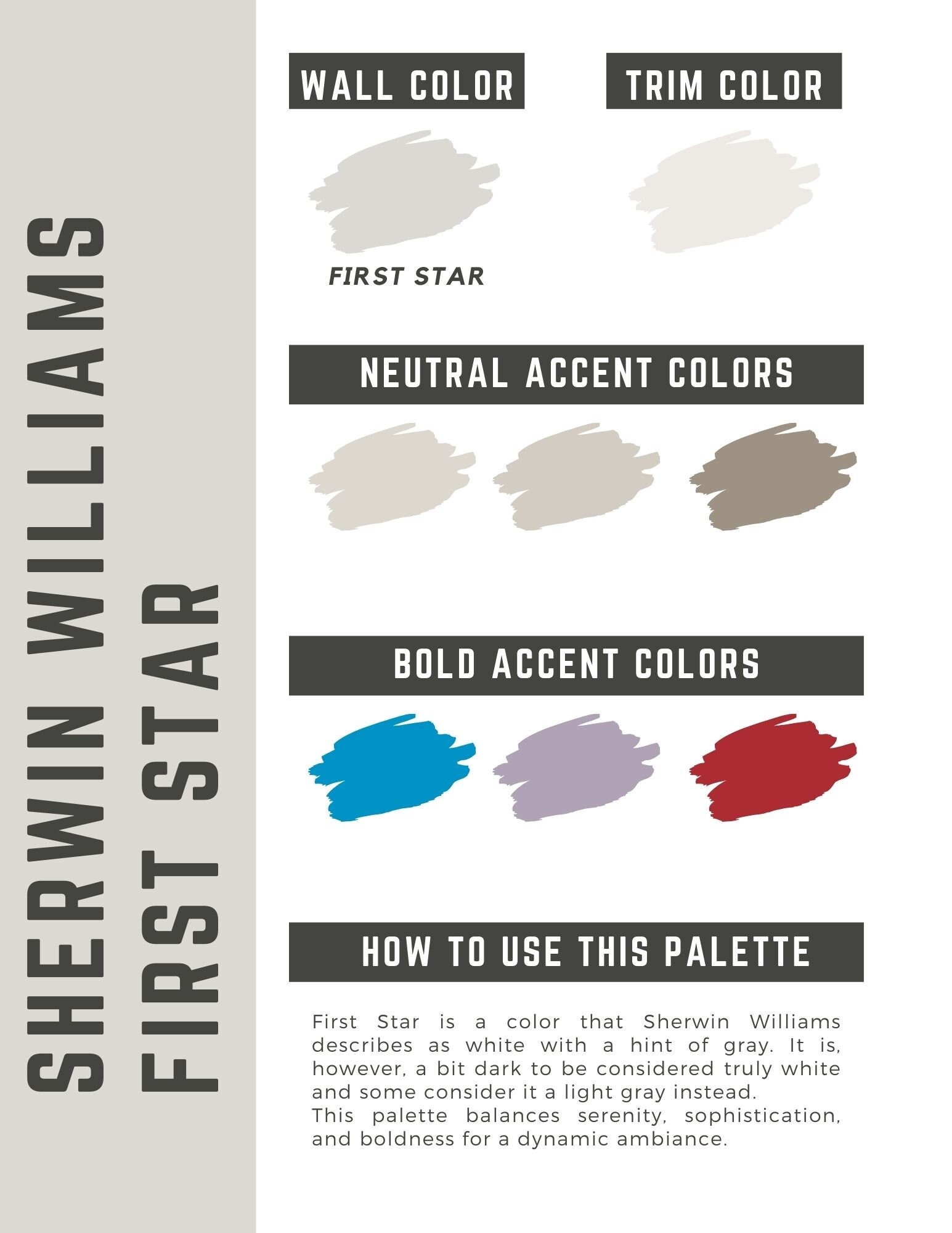 First Star Sherwin Williams Whole Home Color Palette - Interior Paint ...