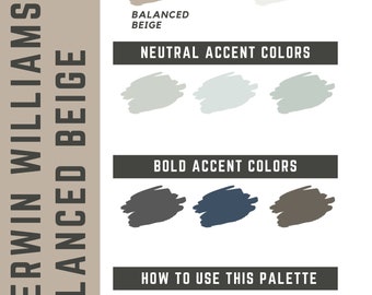 Peppercorn Sherwin Williams Whole Home Color Palette - Etsy