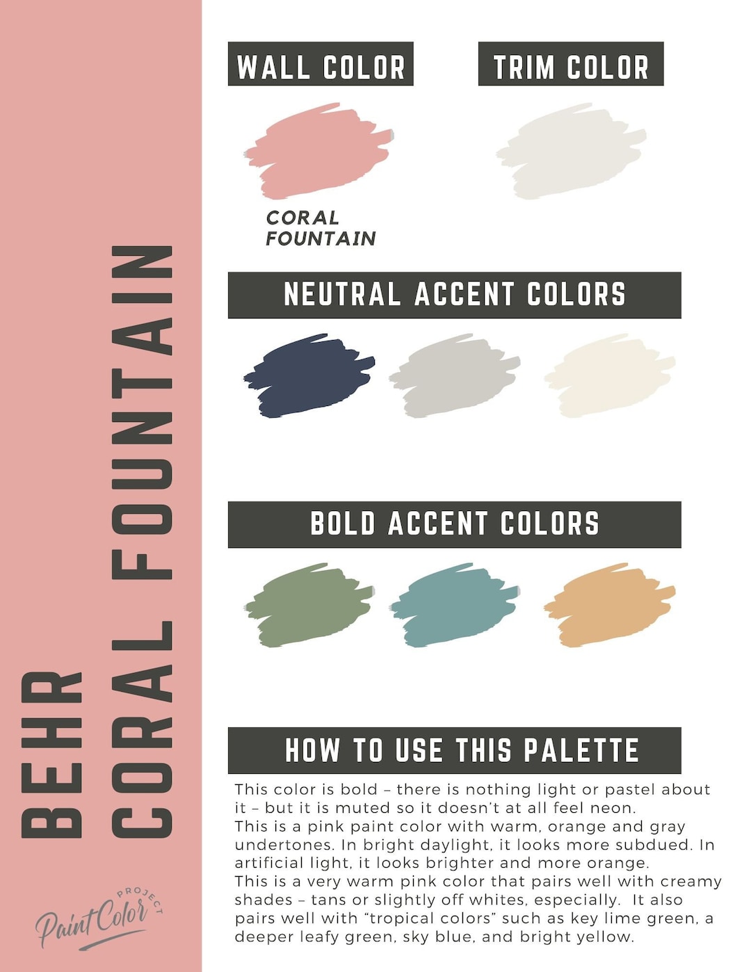 Coral paint colors store