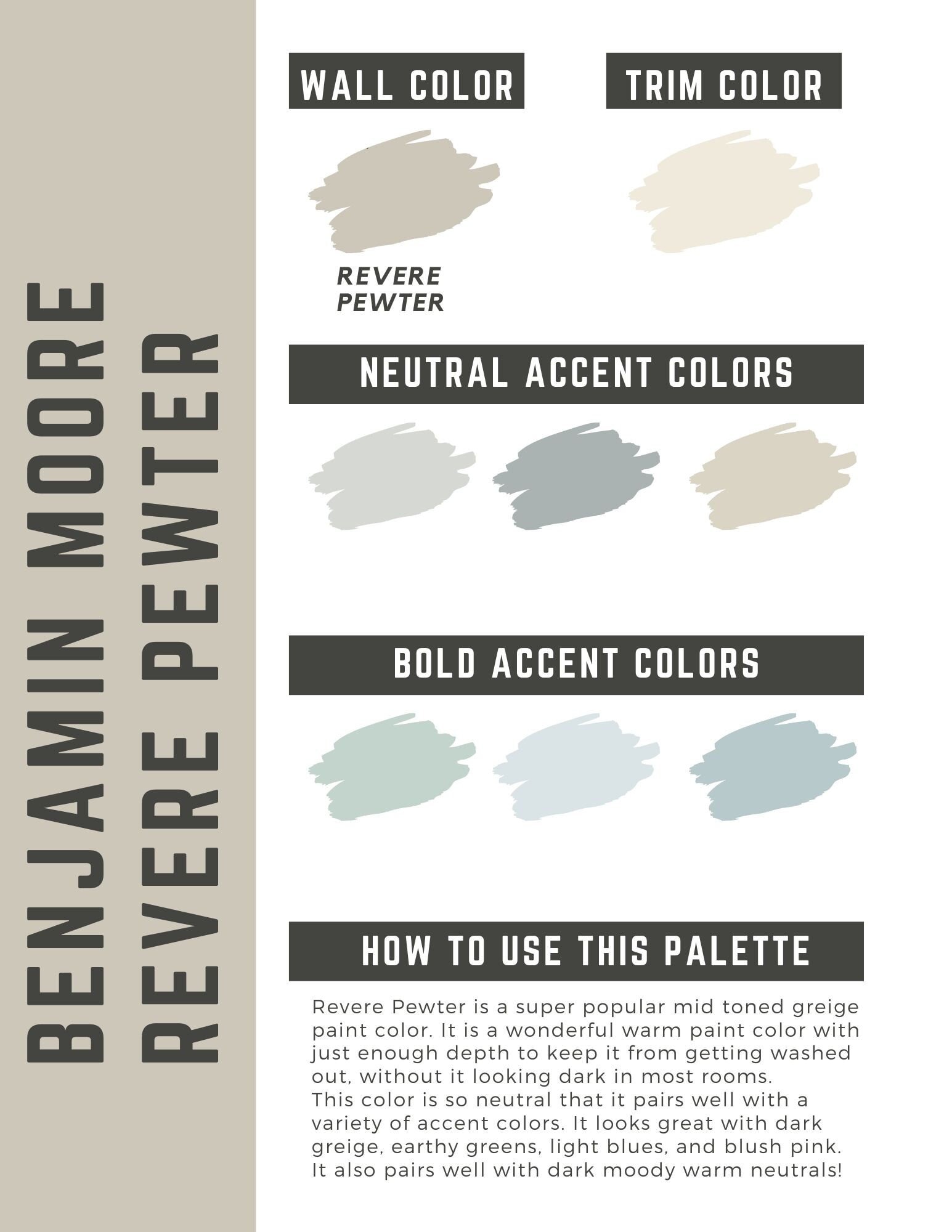 Revere Pewter Benjamin Moore Light Blue Whole Home Color Palette ...