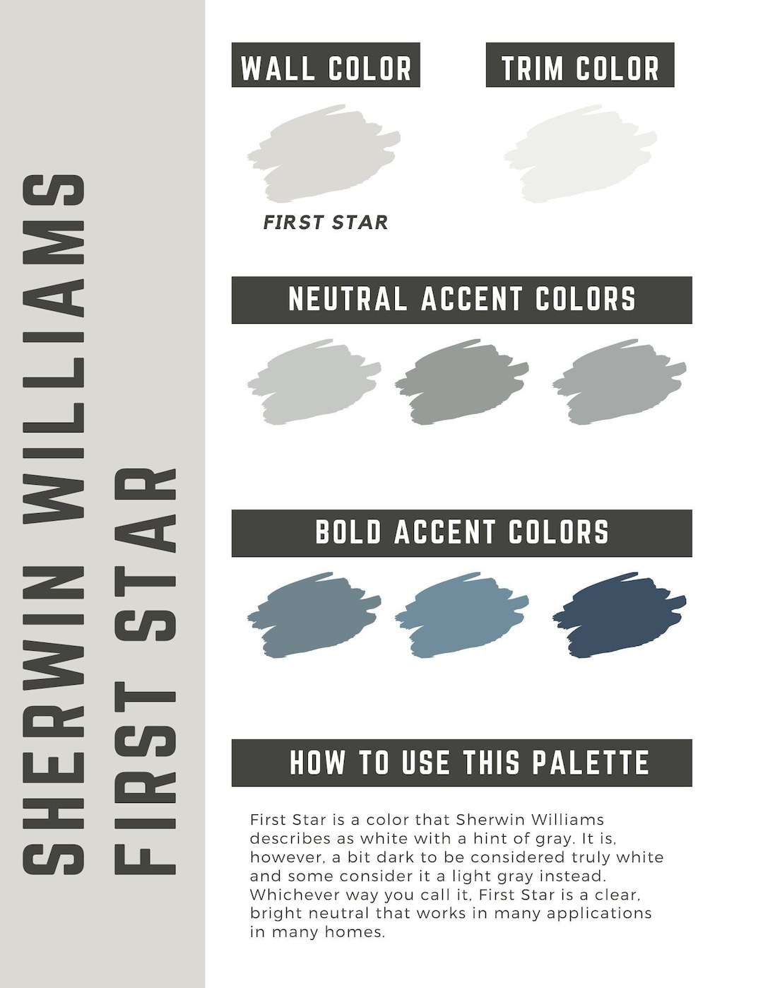 First Star Sherwin Williams Whole Home Color Palette - Interior Paint ...