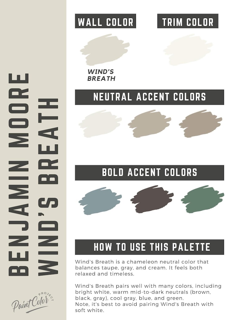 Wind's Breath Benjamin Moore Whole Home Color Palette - Interior Paint ...