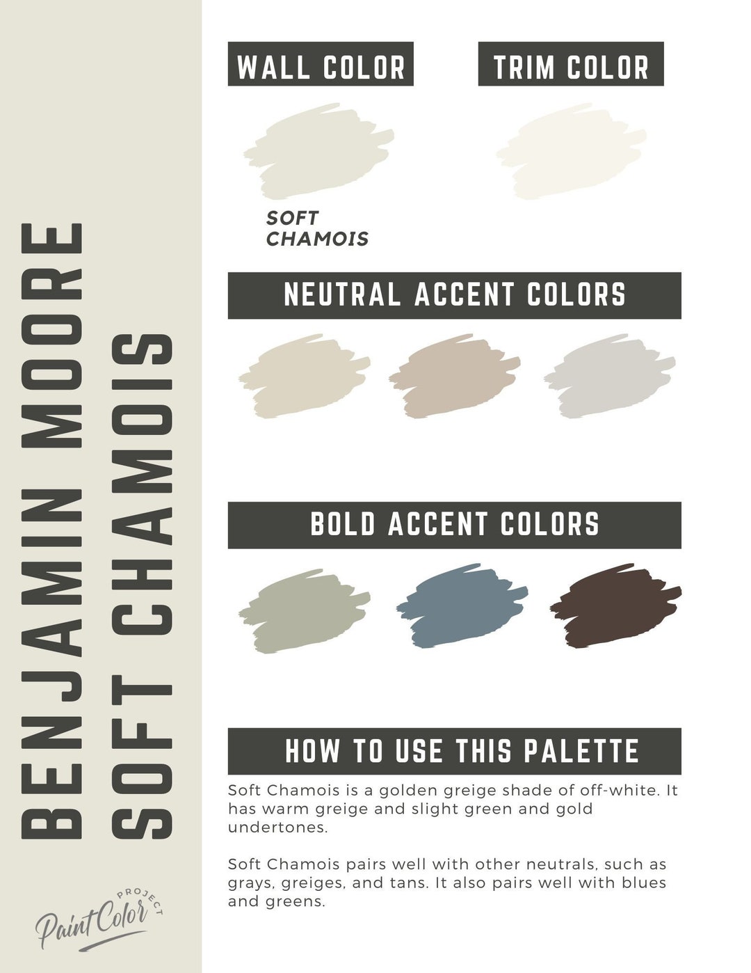 Soft Chamois Benjamin Moore Whole Home Color Palette - Interior Paint ...