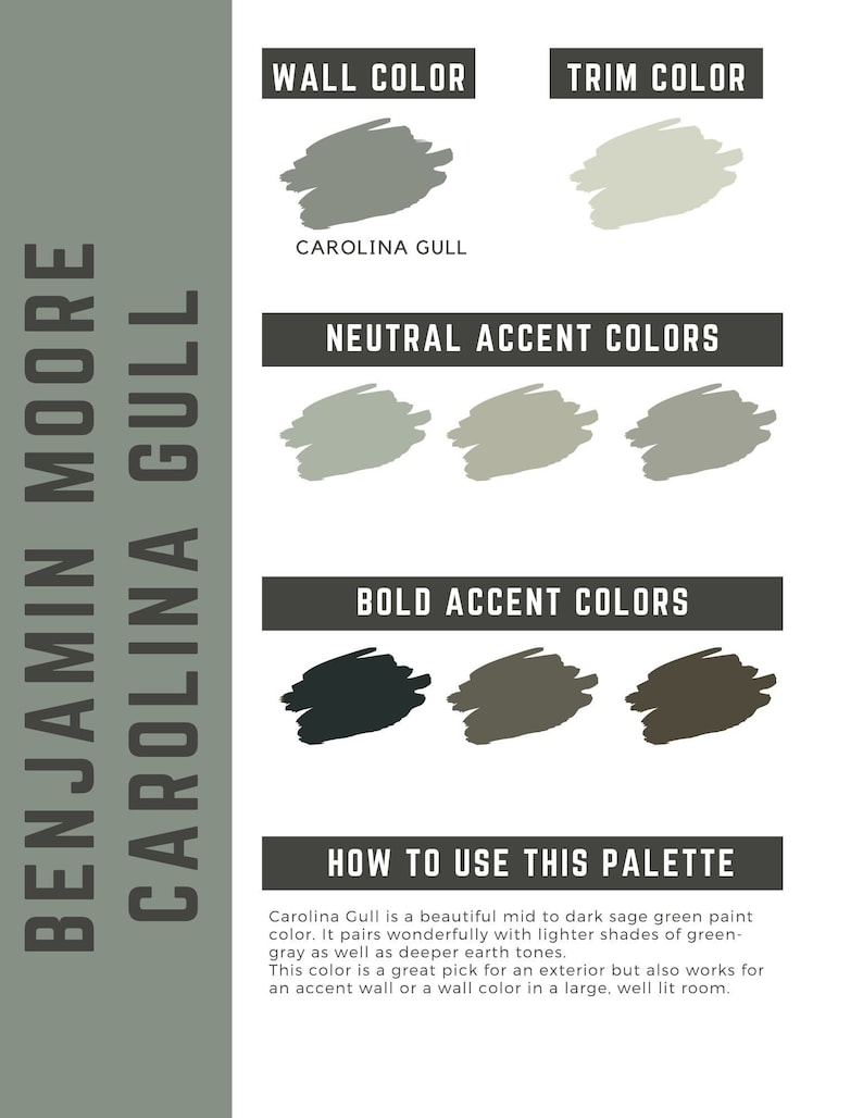 Carolina Gull Benjamin Moore Whole Home Color Palette - Interior Paint ...