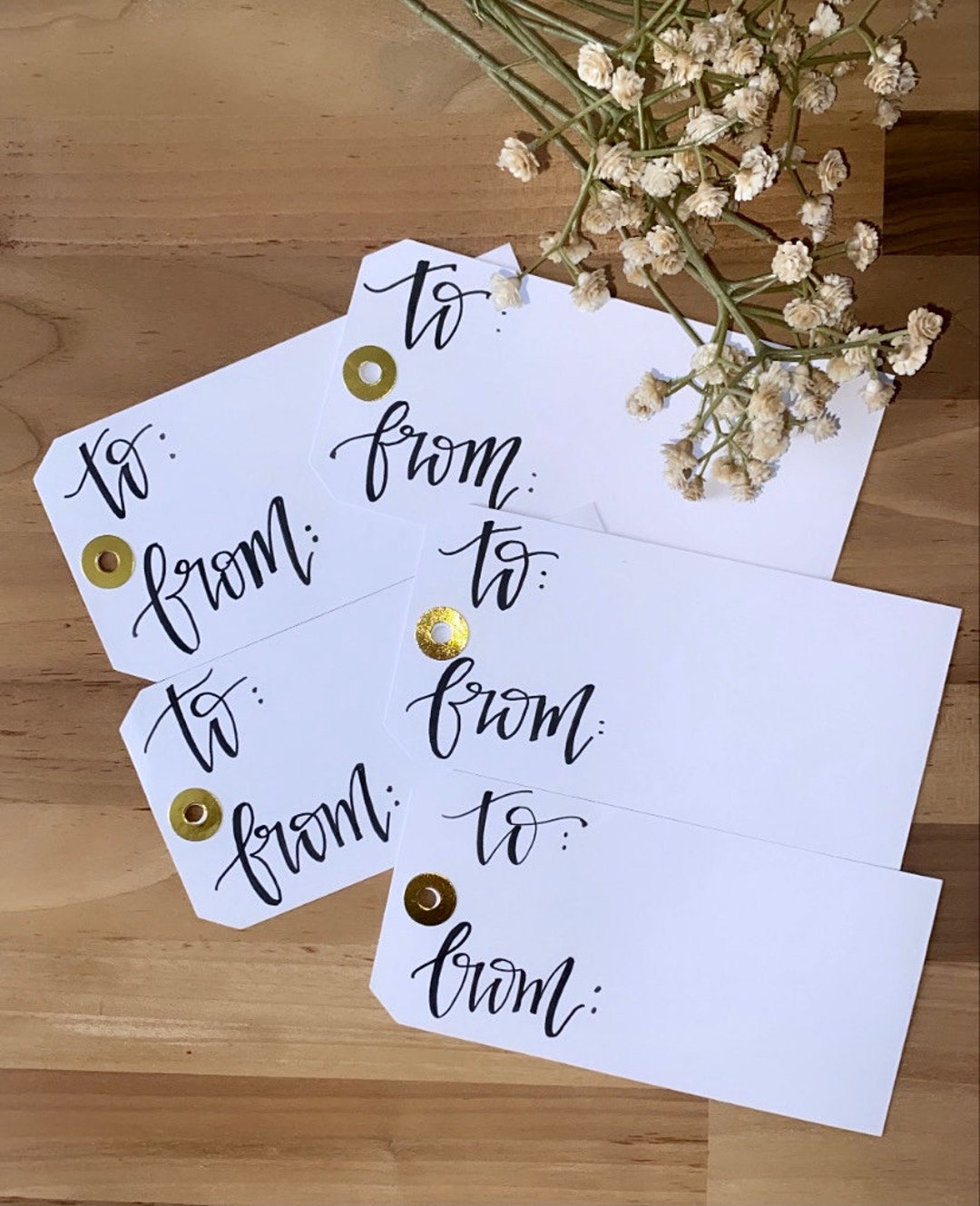 Gift Tag | Hand Lettered White Gift Tag | Every Occasion - Etsy