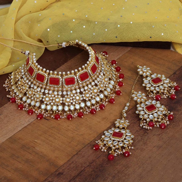 Red Jewelry Set - Etsy