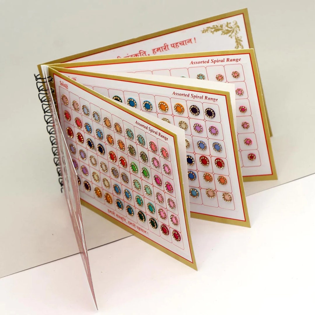 Bindi Art Deco Multicolor Sticker Book 360 Bindis Assorted - Etsy