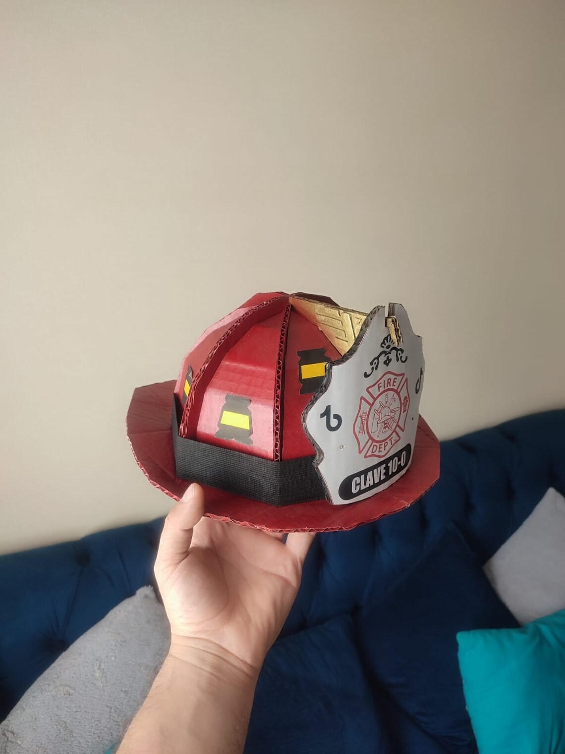 American Firefighter Helmet Cardboard - Etsy