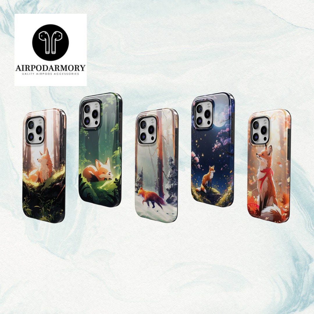 Furry Fox Phone Case Nature TOUGH Cover for iPhone 16plus, 15, 14, 13 ...