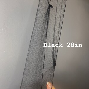 28in Black Hair Net Made to Order - Etsy