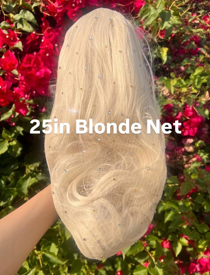 25in Blonde Hair Net Made to Order - Etsy