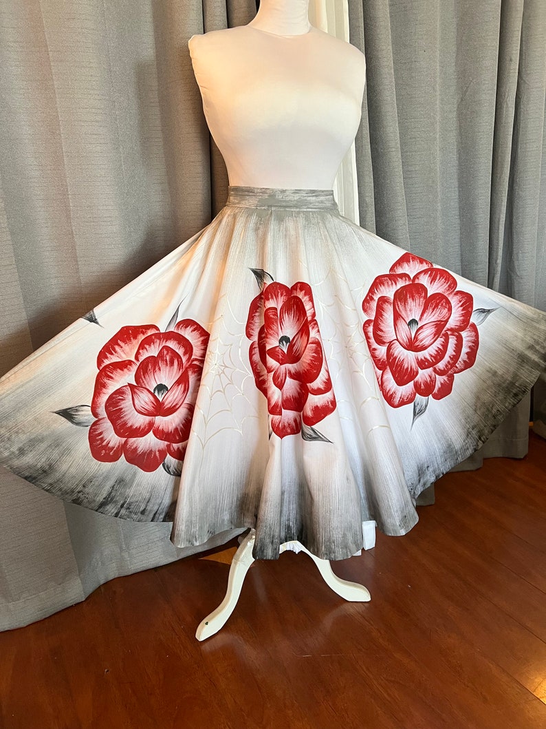 Blood Red Flower With Spider Webs - Etsy