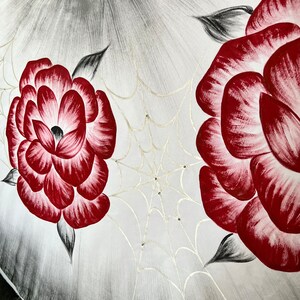 Blood Red Flower With Spider Webs - Etsy