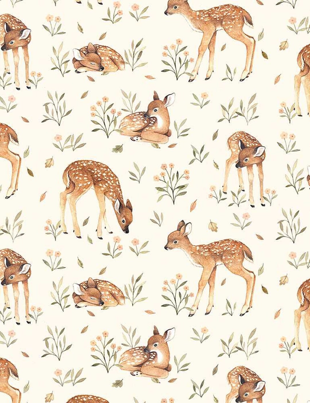 One Yard MINKY FABRIC: Little Fawn Minky Fabric. Dear Stella - Etsy