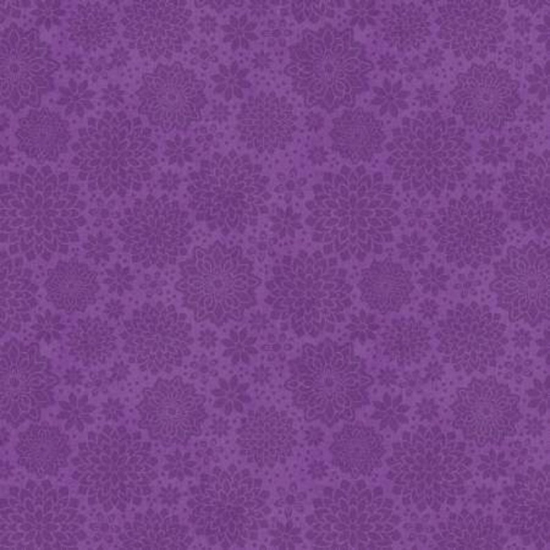 42 Remnant FLORAL SERENADE Wilmington Prints by Anne Rowan. Purple ...