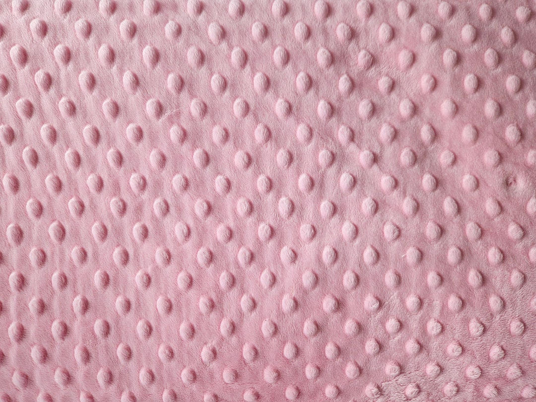 PINK DIMPLE Minky. by the Yard. Dimple Dot Minky. Pink Minky Fabric ...