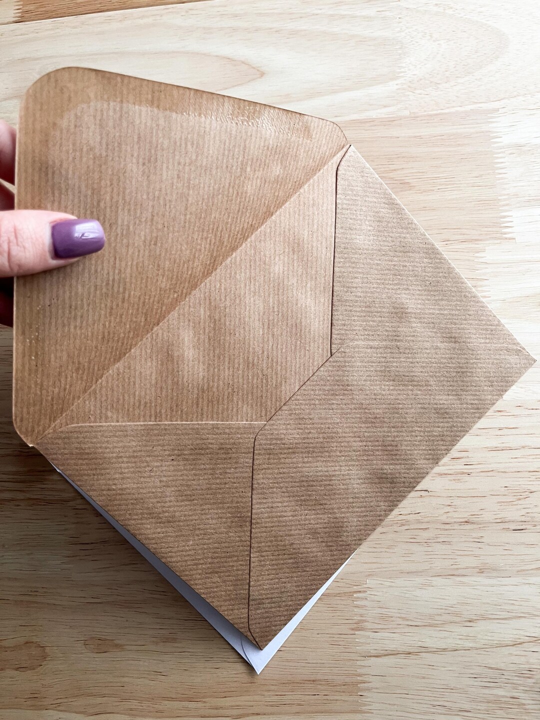 Premium Kraft Brown Envelopes for 5x7” Wedding Invitation Cards, Light ...