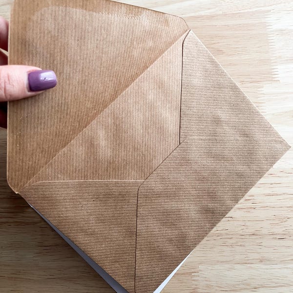 Brown Paper Envelope - Etsy