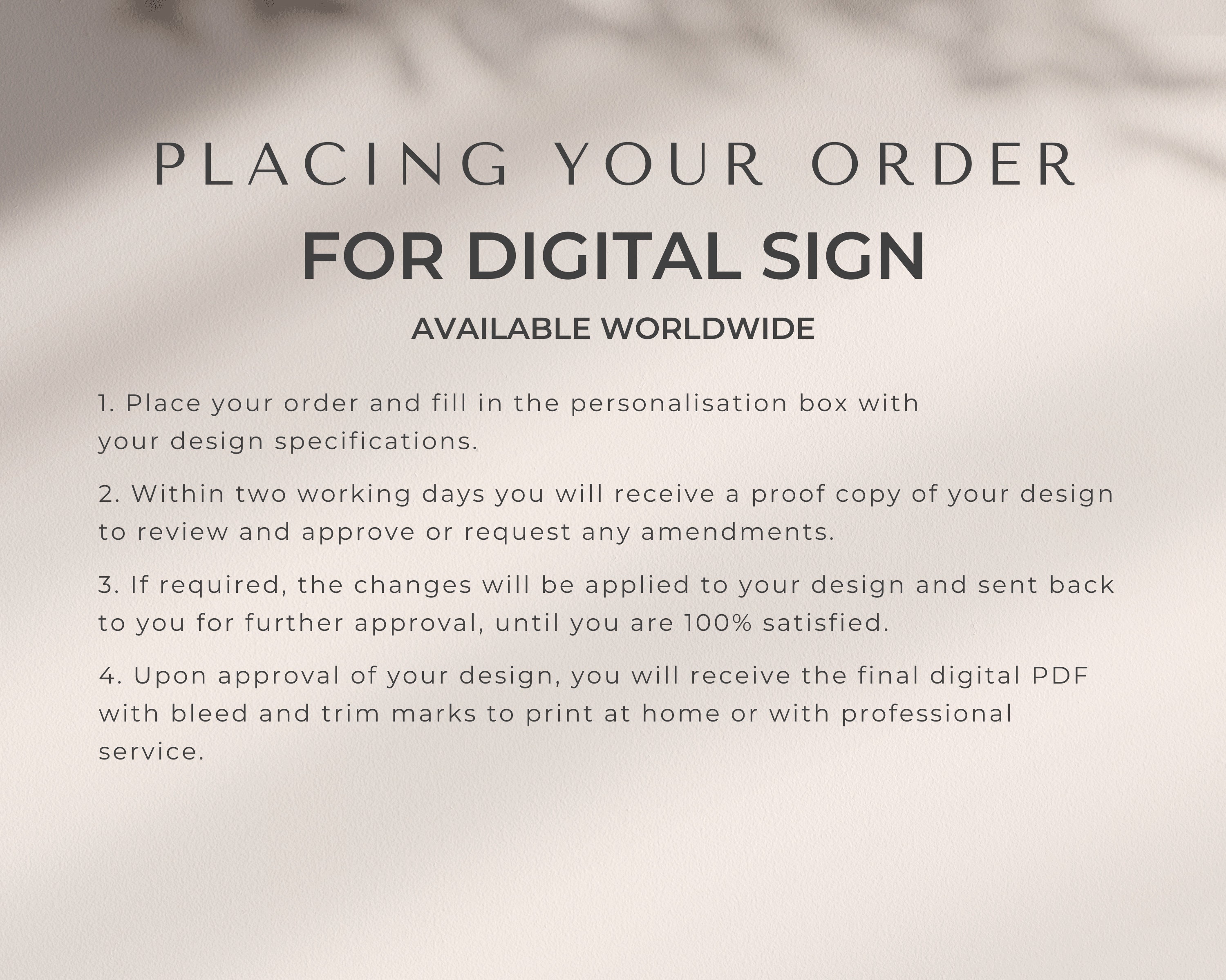 Eucalyptus Personalised Wedding Welcome Order of the Day Sign | Wedding ...