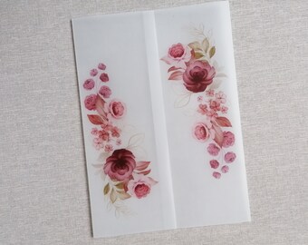 Printed Sage Vellum Jacket Rustic DIY Wedding Invitation | Etsy UK