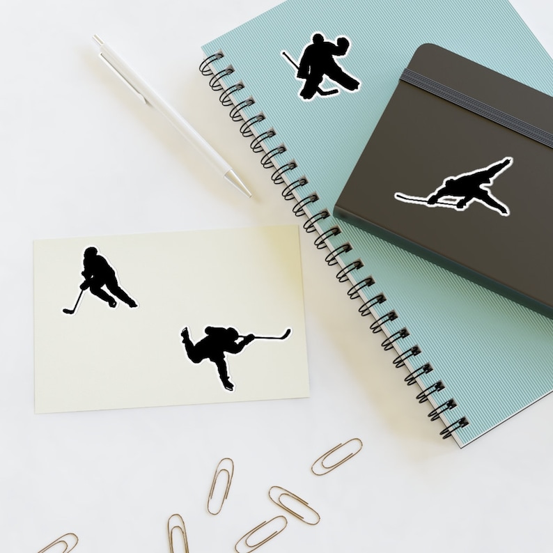 Hockey Player Stickers and Goalie Sticker Sheets Hockey - Etsy