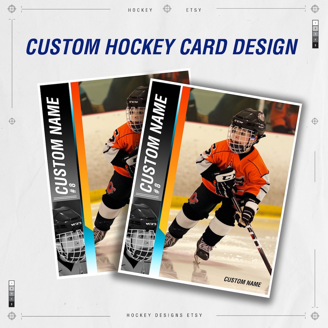 Custom Hockey Trading Card Design - Etsy