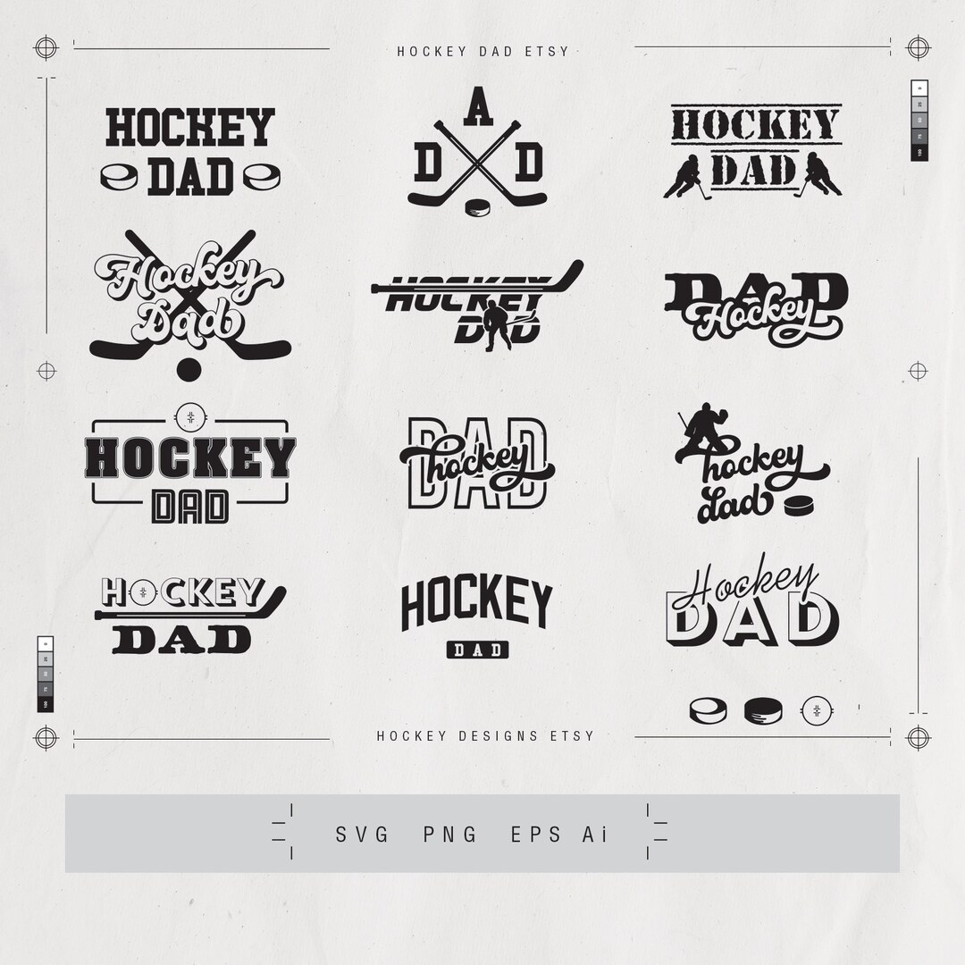 Hockey Dad SVG Bundle, Dad Shirt Design (digital Files) - Etsy