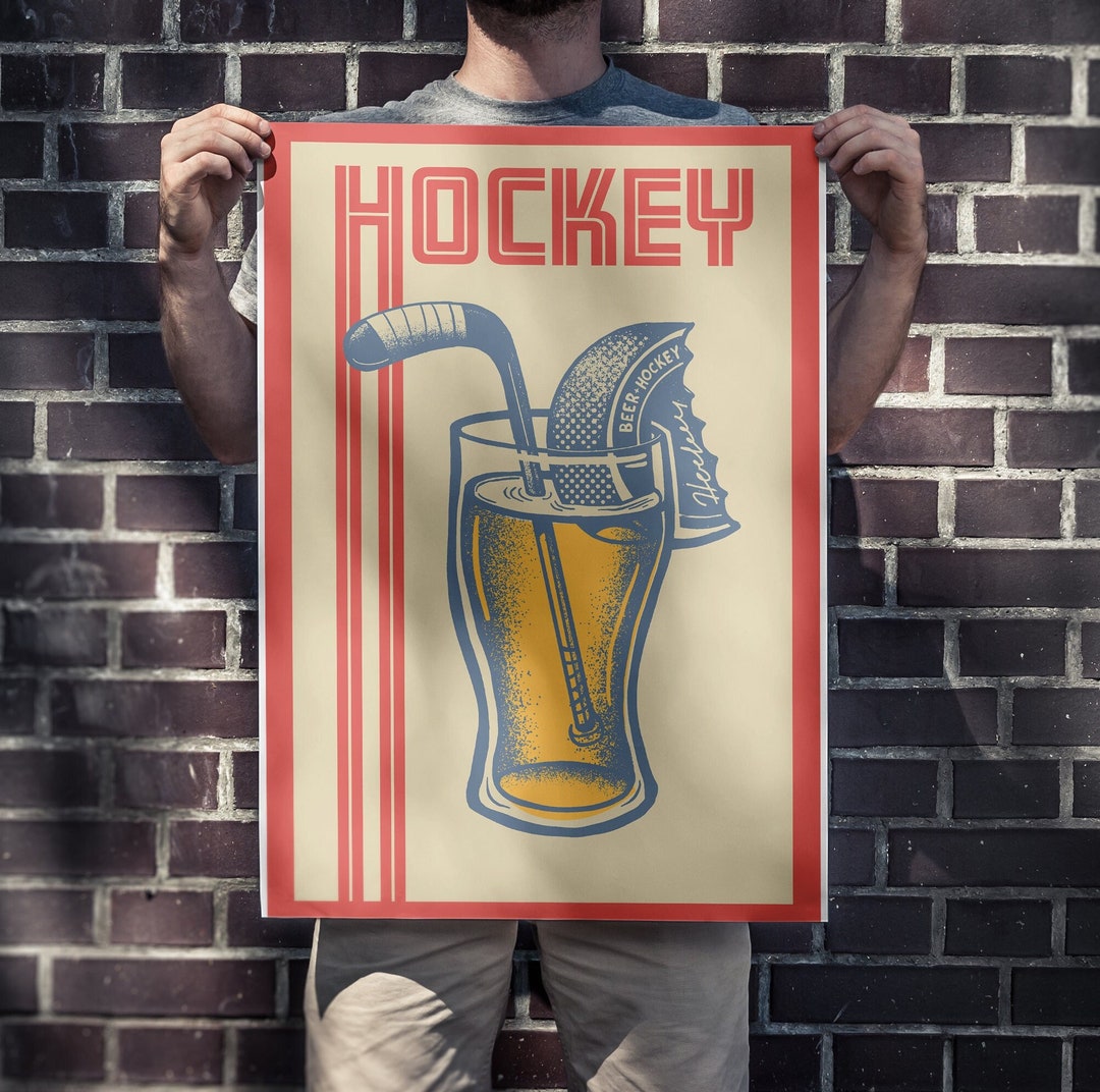 Hockey Poster - Etsy