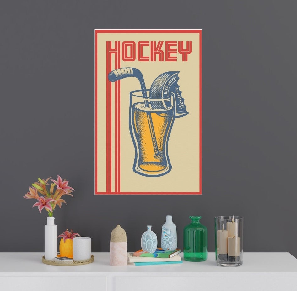 Hockey Poster - Etsy