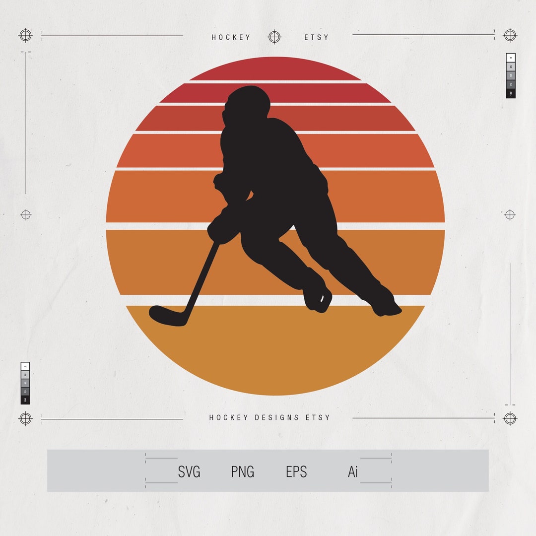 Hockey Svg Player Silhouette DIGITAL File to Download Vector Hockey ...