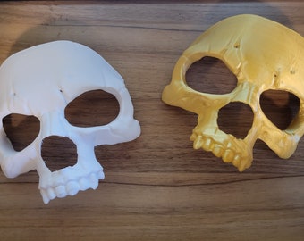 Human Skull Mask Full Face With Realistic Teeth and Bone Shape - Etsy