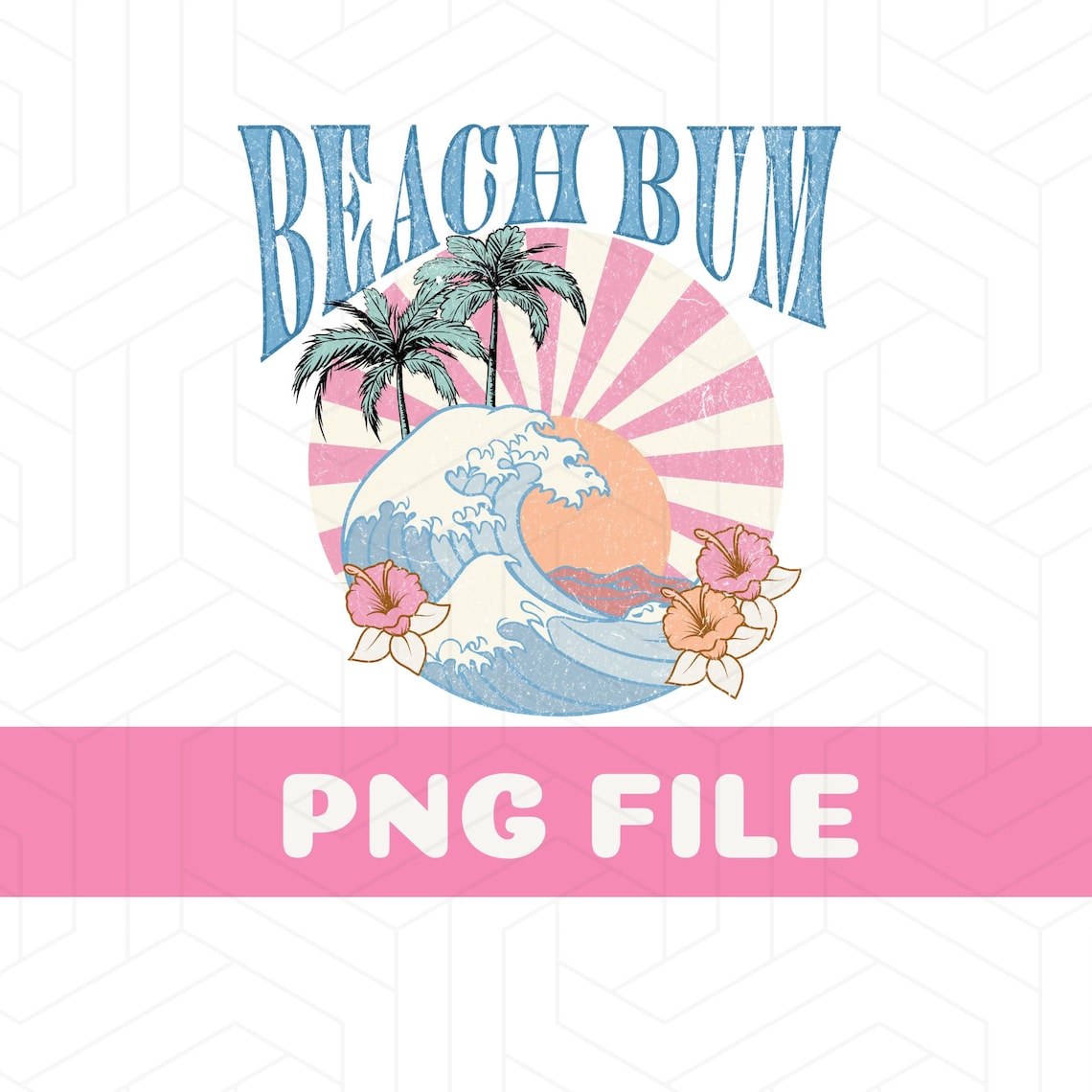 Beach Bum PNG, Ocean Png, Waves PNG, Beach Sunset, Palm Tree, Sunset ...