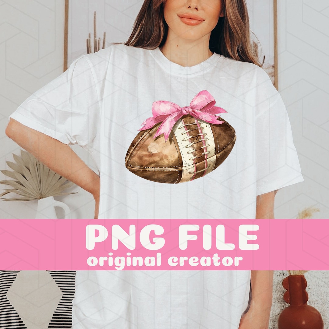 Coquette Football PNG Coquette Bow PNG Coquette Clip Art Style Design ...