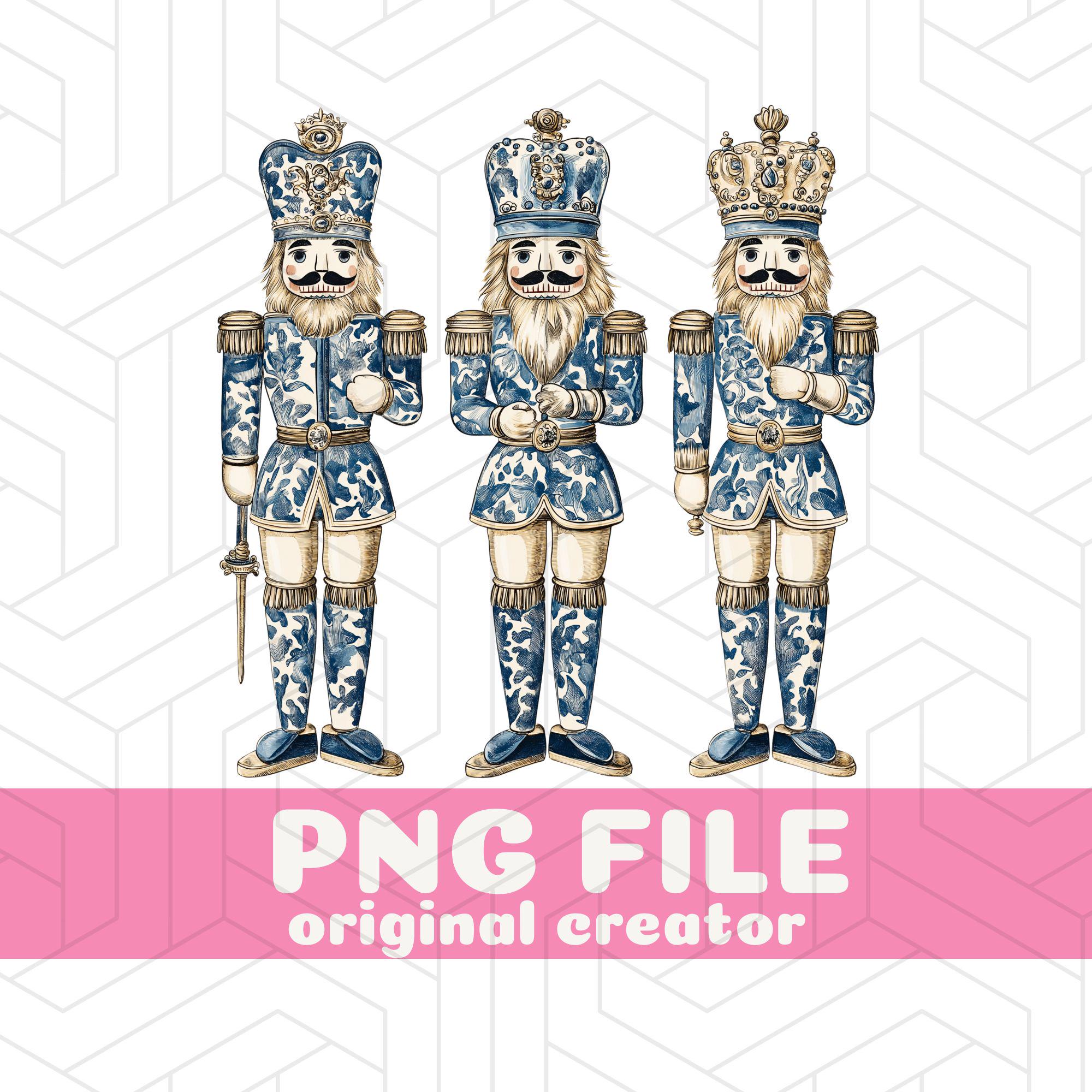 Nutcrackers Png Nutcracker Friends Blue Toile Png Christmas Clipart ...