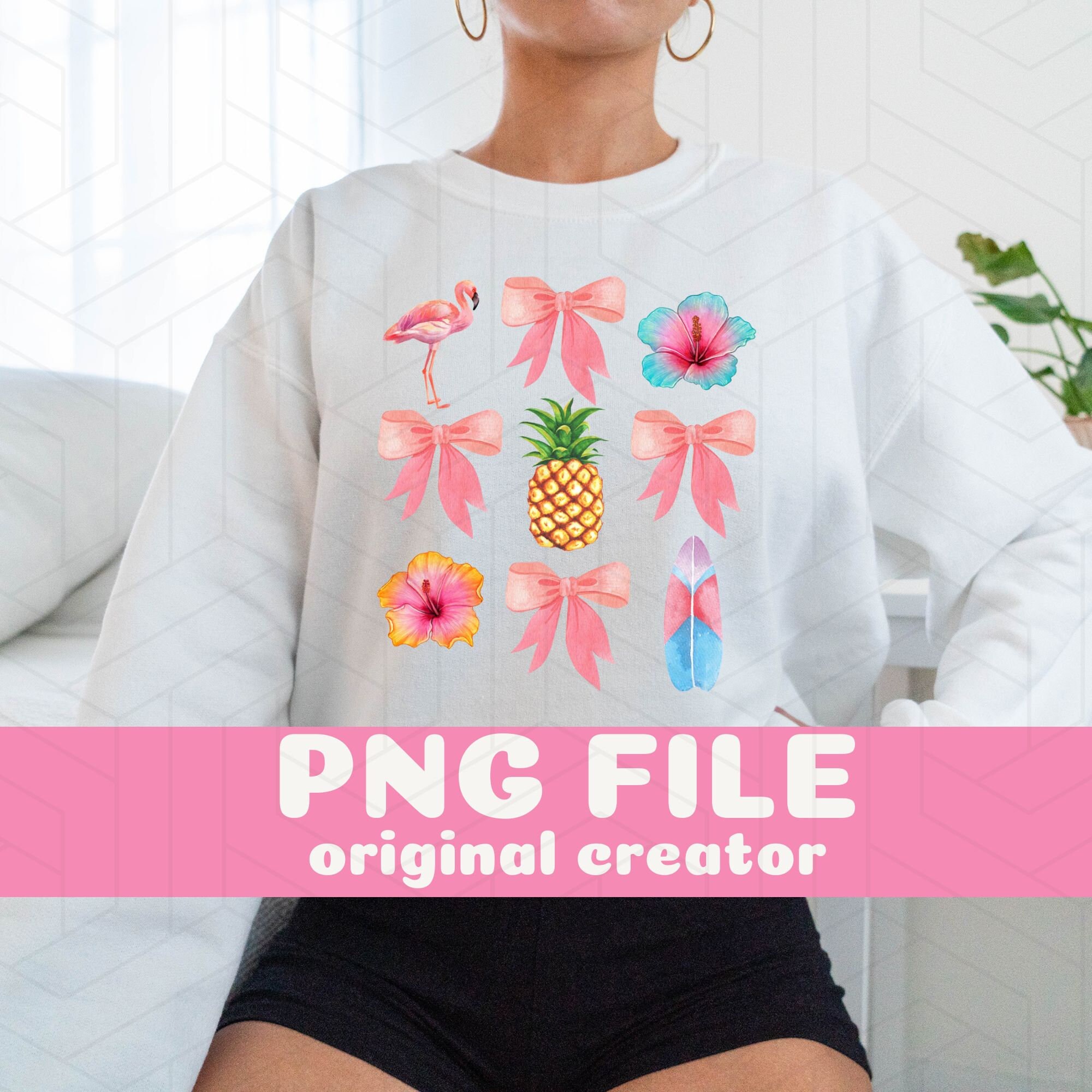 Summer Coquette PNG Coquette Aesthetic Pineapple PNG Pink Bow Coquette ...