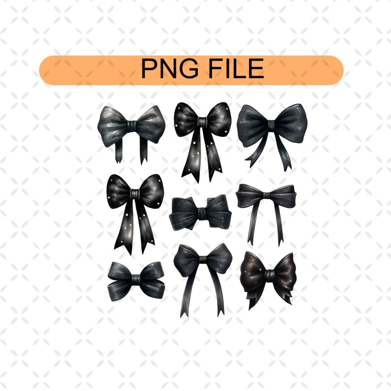 Dark Coquette Bows PNG, Black Coquette Bows PNG, Coquette Ribbon Png ...