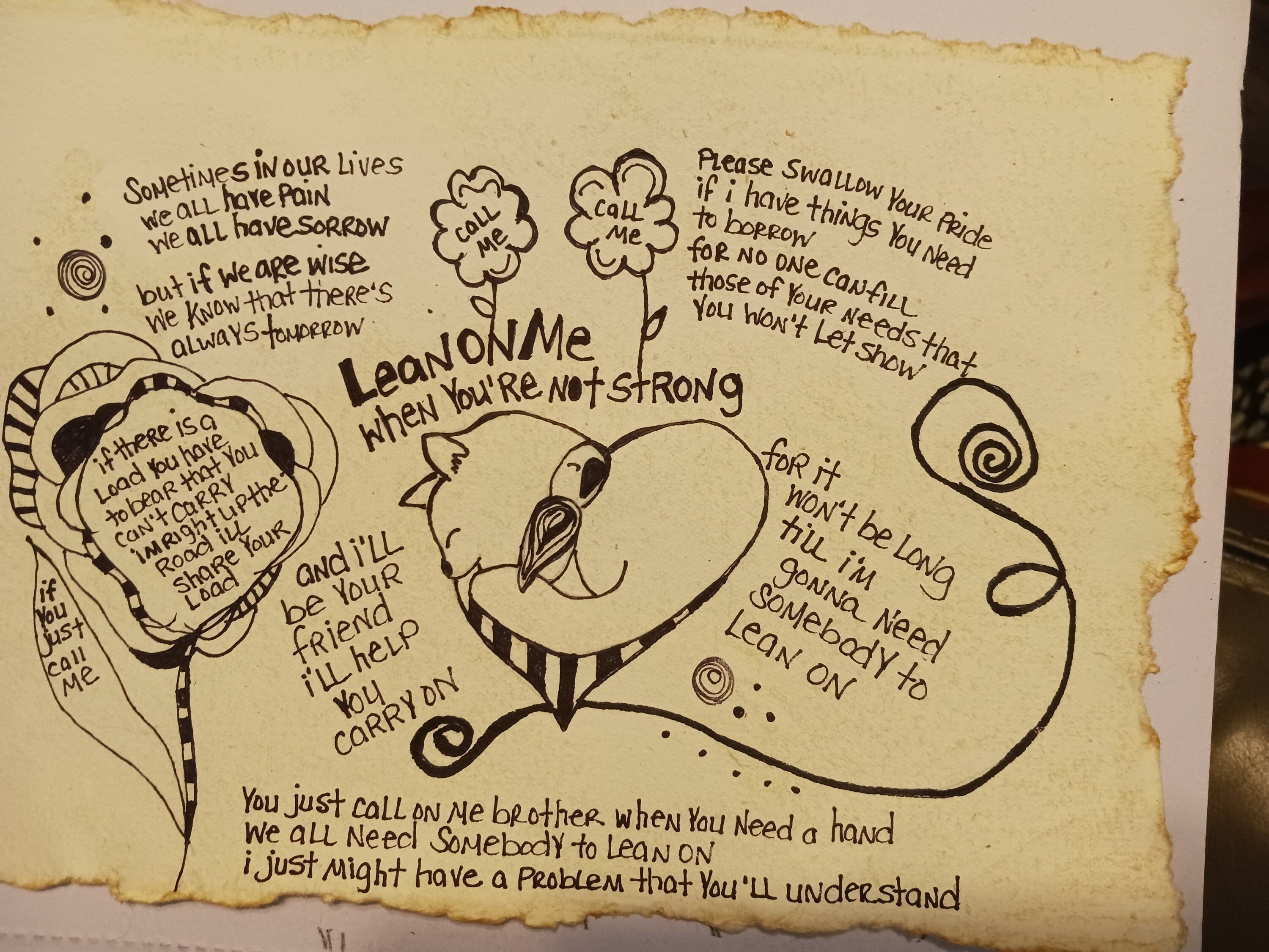 Country Lyrics Drawings