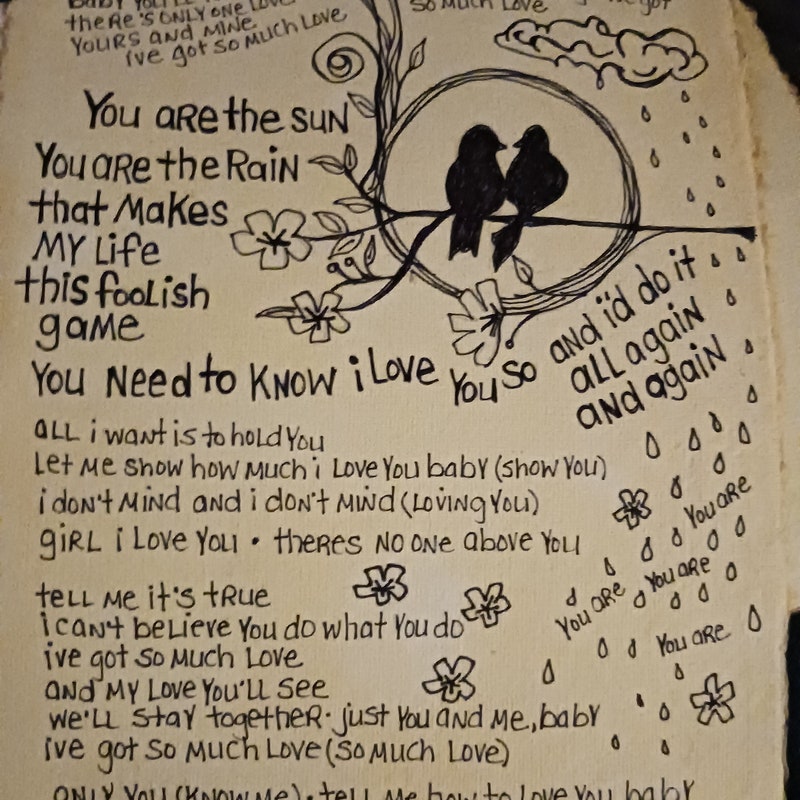 Song Lyric Art - Etsy