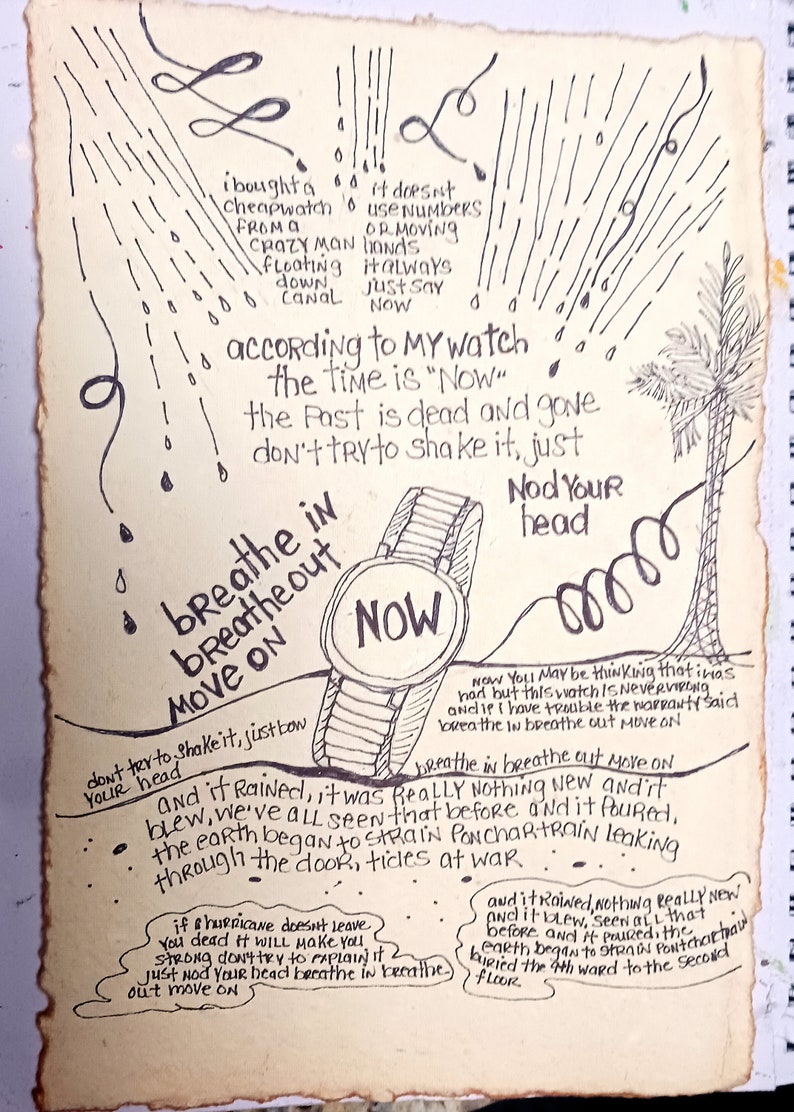 Jimmy Buffett Song Lyrics Wall Art Original Pen Drawing on Handmade ...
