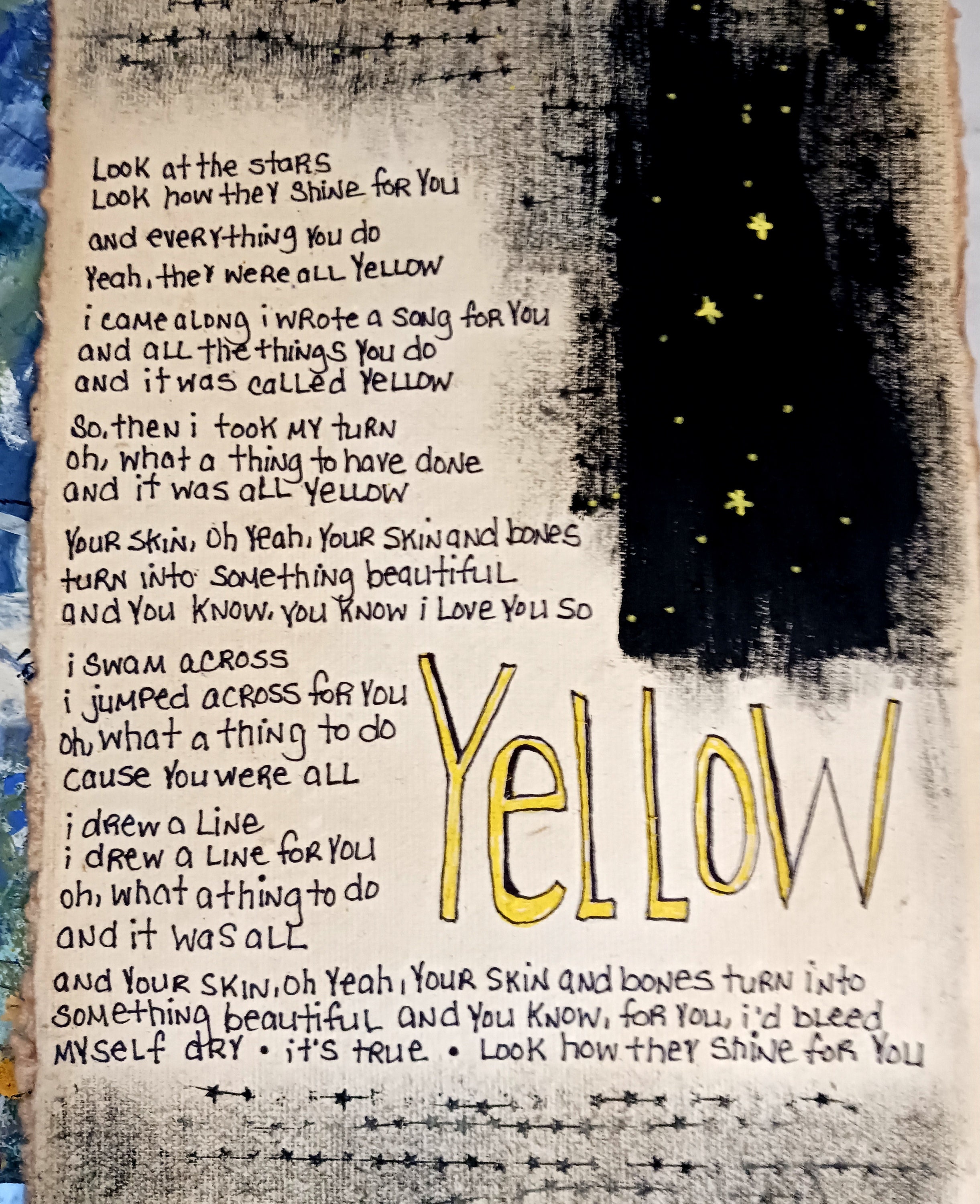 Coldplay Yellow Lyrics