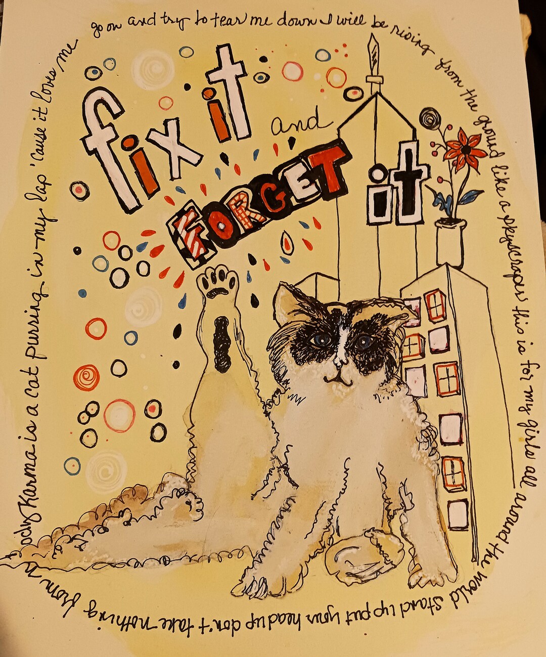 Contemporary Female Artists, Watercolor Painting With Ink on Heavy ...