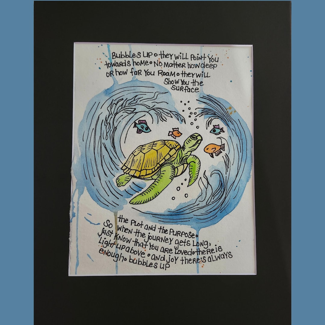 Song Lyric Art - Jimmy Buffett Bubbles up Original Pen & Watercolor ...