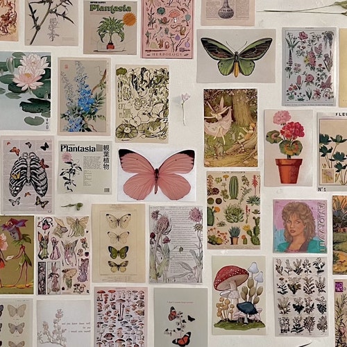 Vintage Retro Aesthetic Wall Collage 40 Physical Prints Etsy