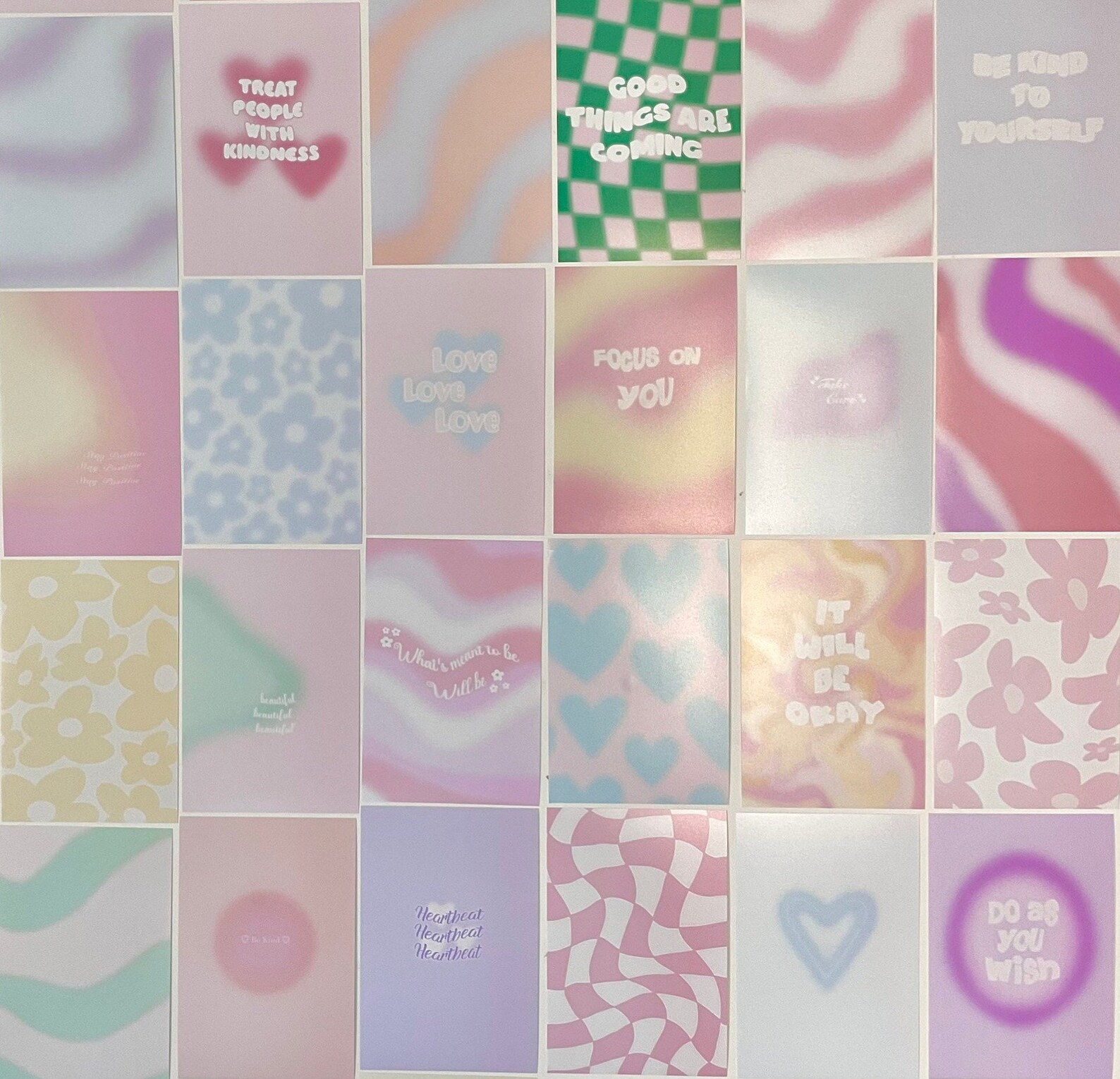Dreamy Danish Pastel Wall Collage 40 Physical Prints - Etsy UK