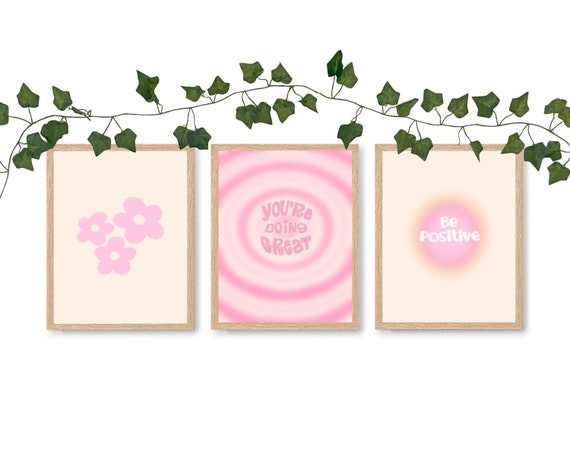 Yellow Danish Pastel Poster Set 3 Physical Prints - Etsy Canada