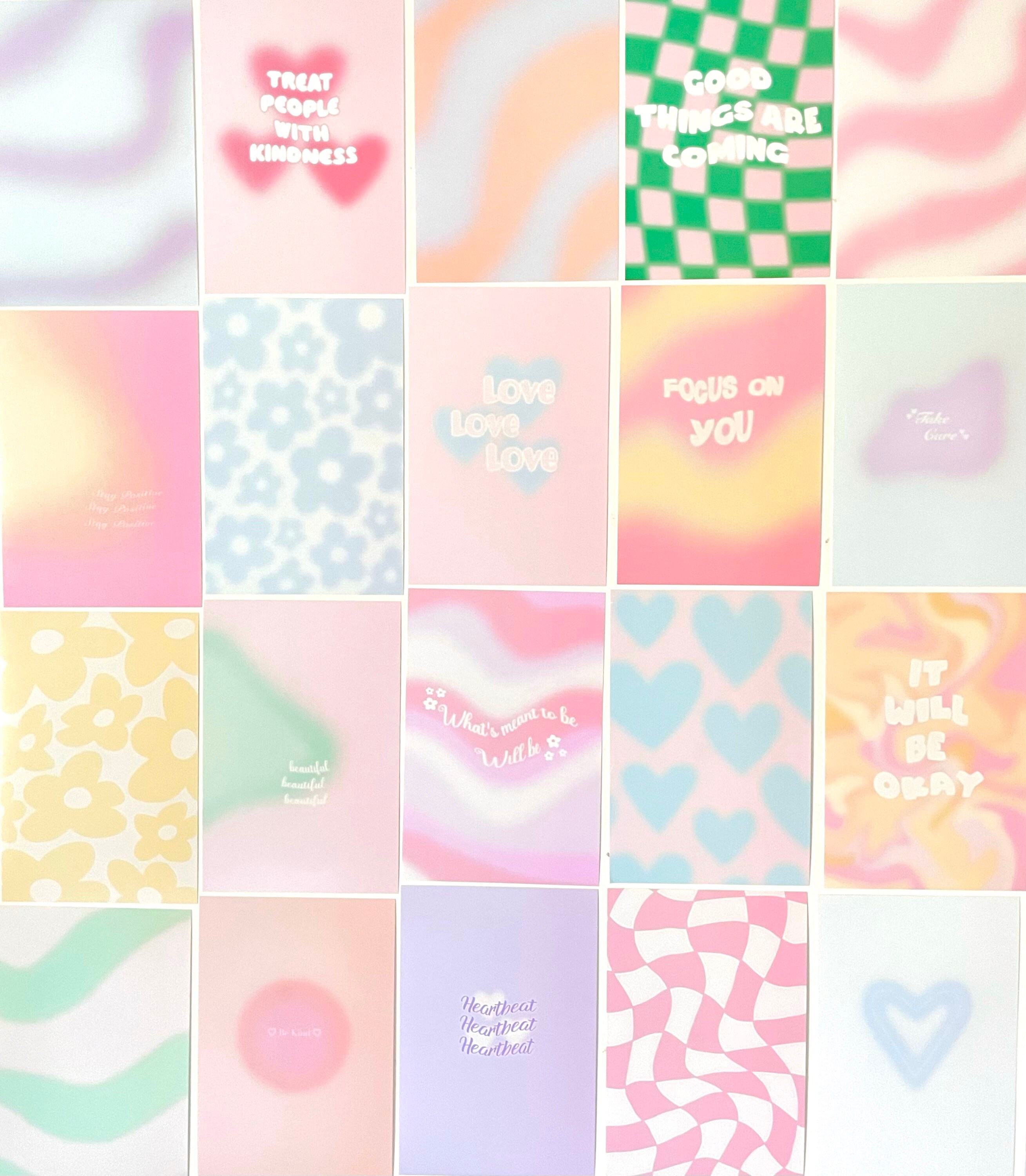 Dreamy Danish Pastel Wall Collage 40 Physical Prints - Etsy UK