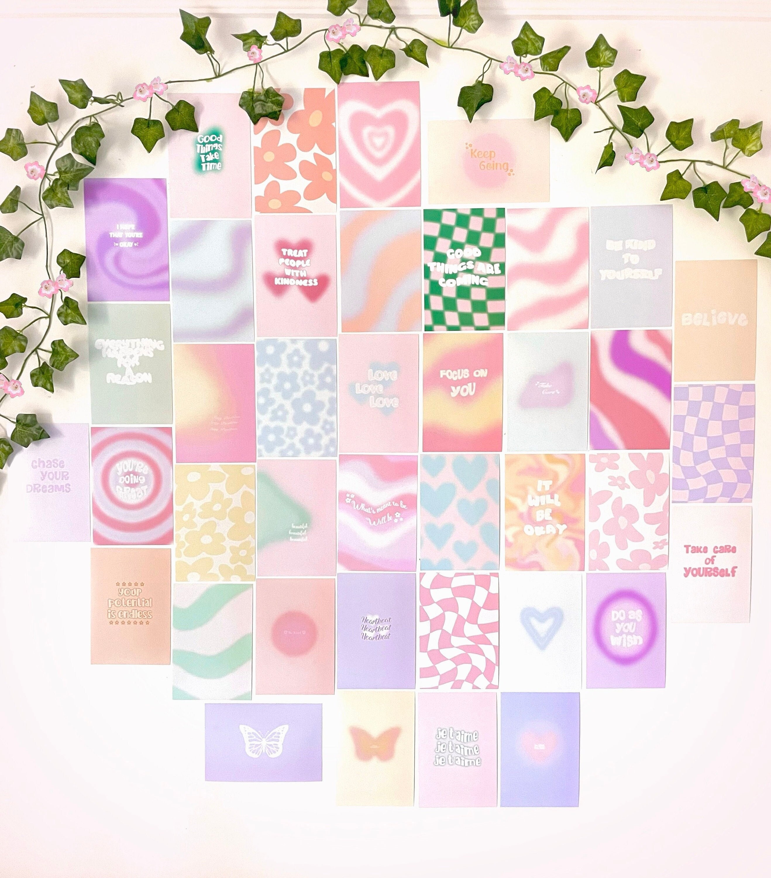 Dreamy Danish Pastel Wall Collage 40 Physical Prints - Etsy UK